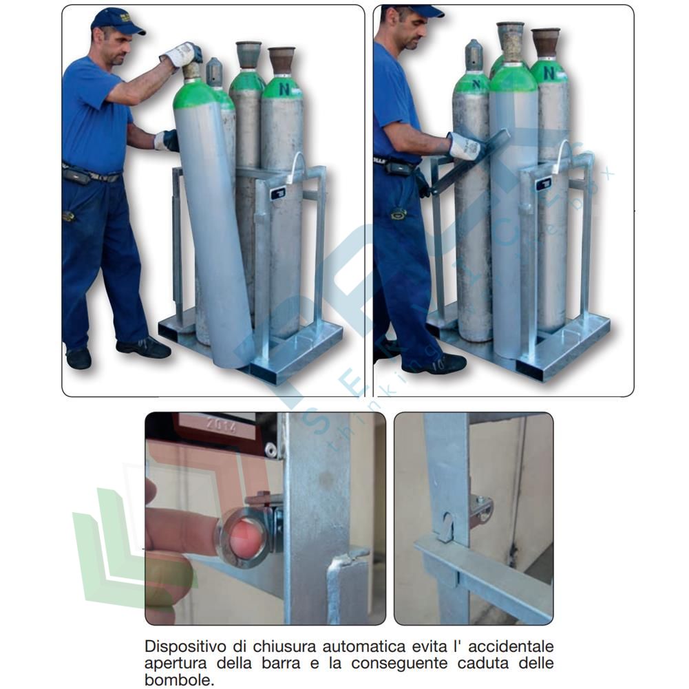 Pallet per bombole ideale per 8 bombole gas