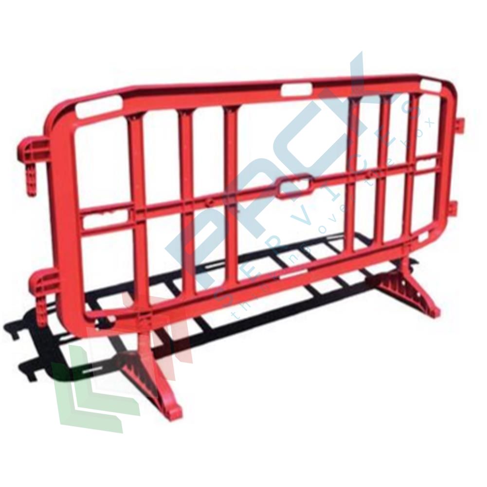 Transenna stradale in plastica, rossa