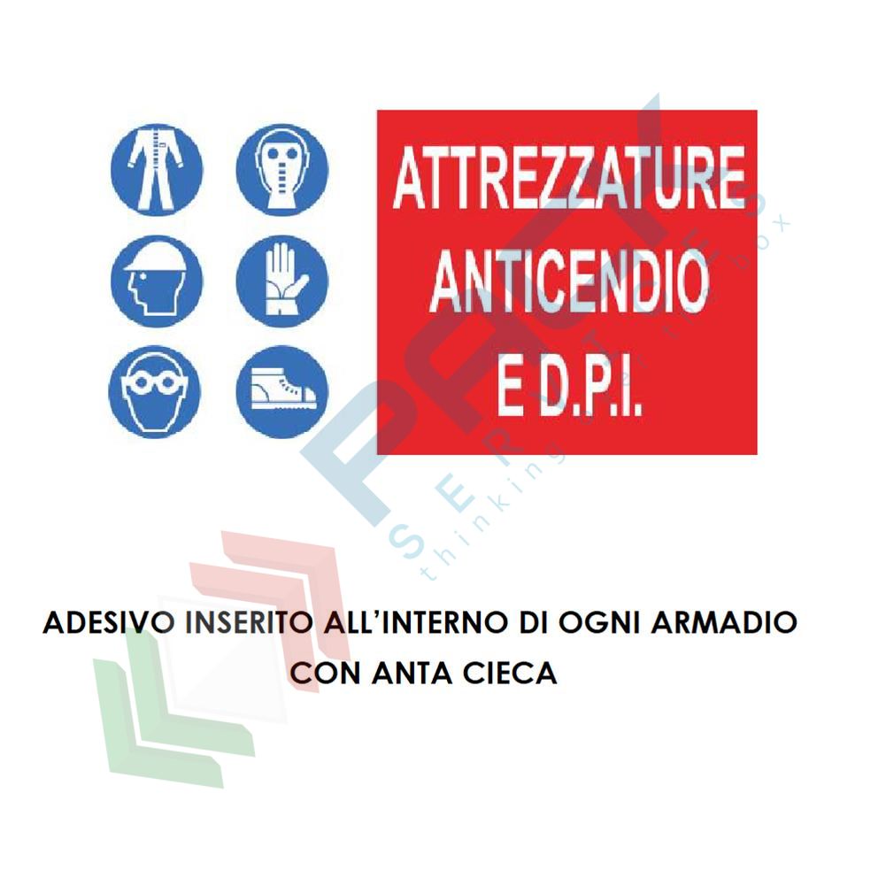 Armadio DPI 41,5 x 30 x 60 cm, anta con vetro