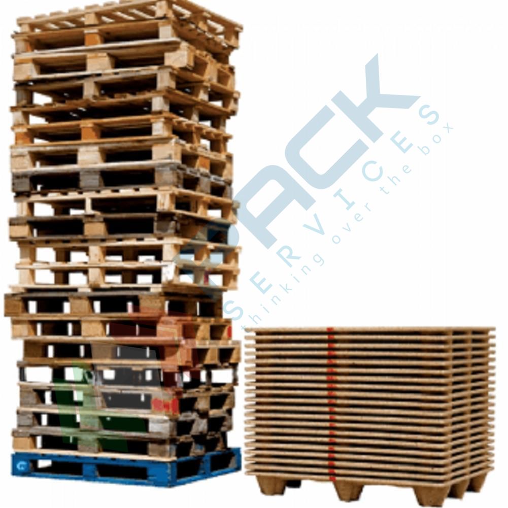 Pallet in legno pressato 600 x 800 mm