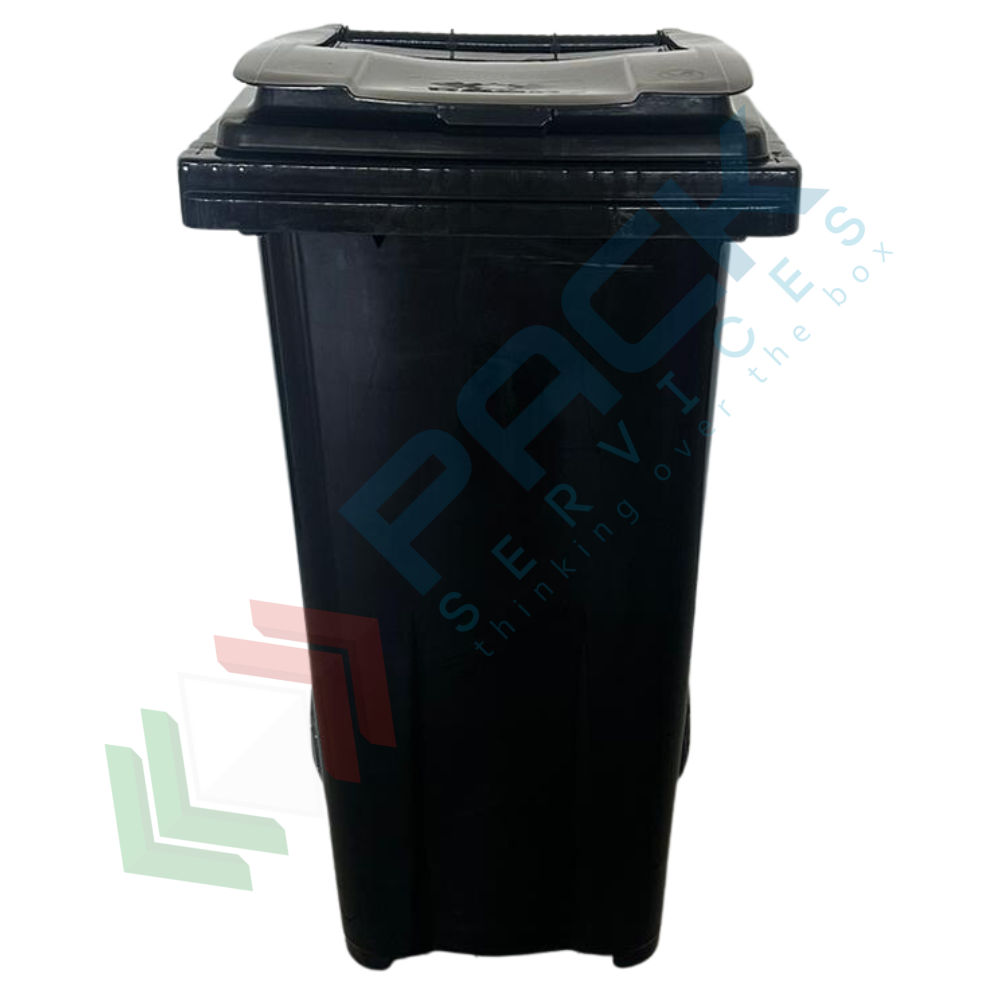 Bidone spazzatura 240 Lt, UNI EN 840, colore nero