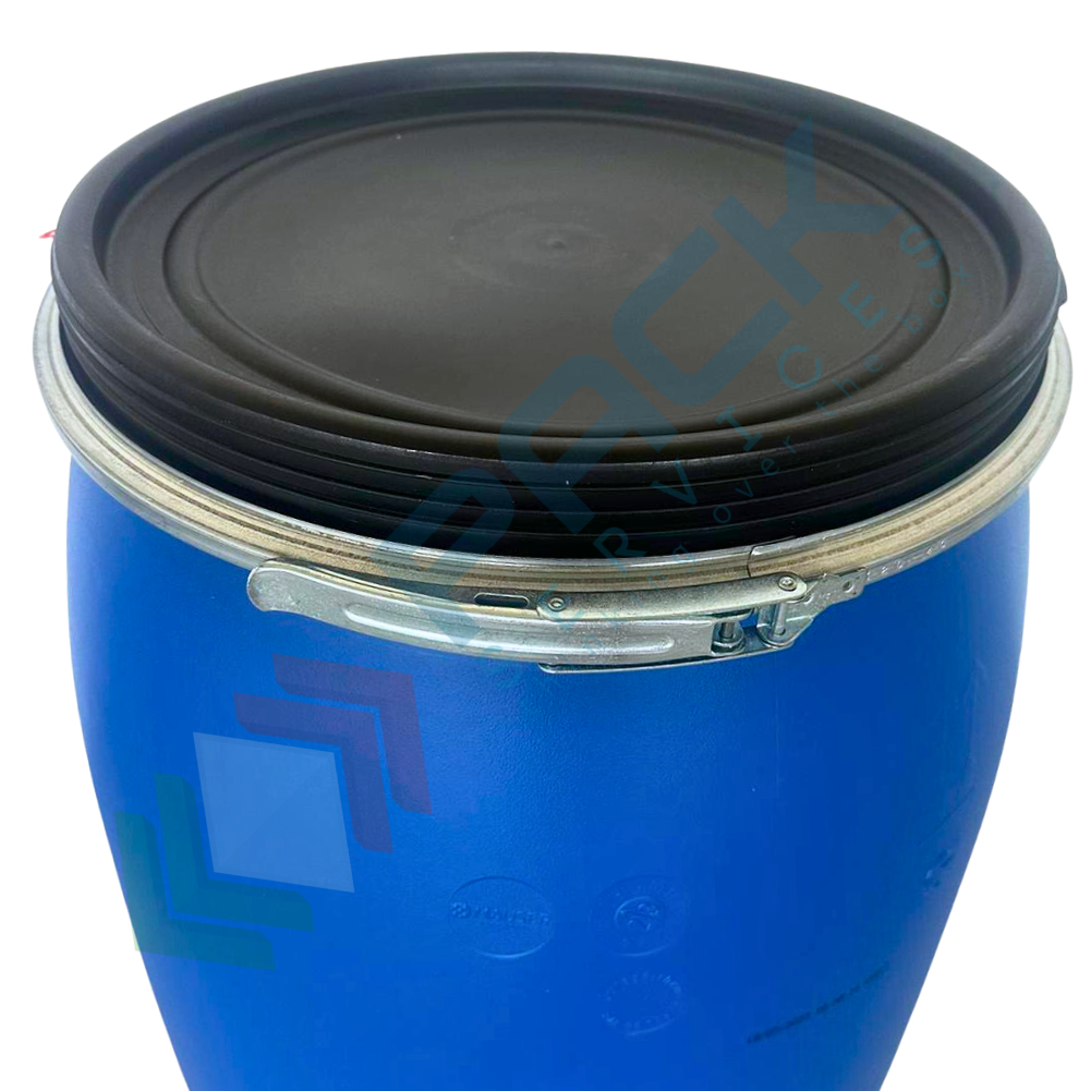 Fusto in HDPE 100% riciclato, rotondo, 120 Lt, ADR solidi