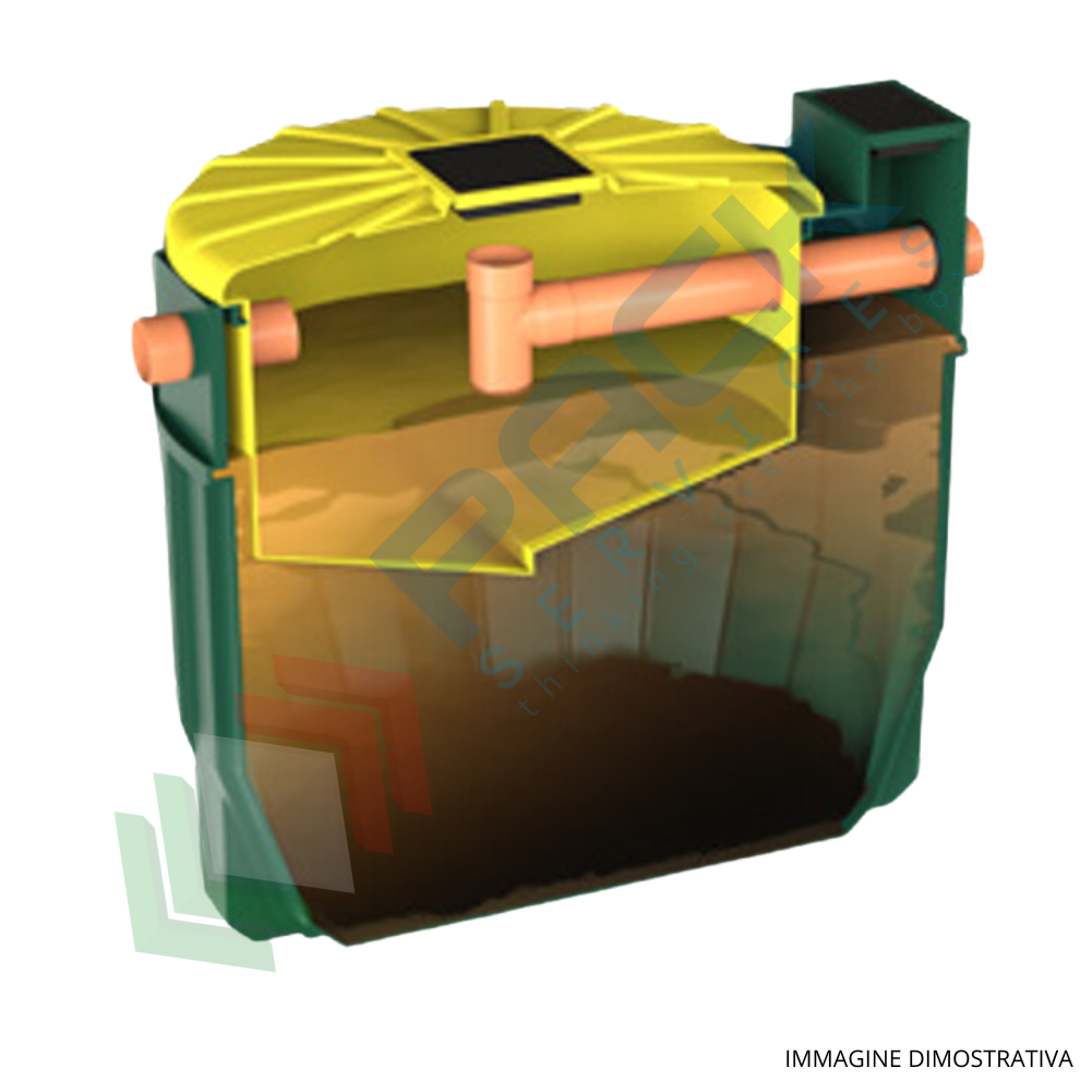Fossa Imhoff corpo nervato, 7 A.E, 1200 Lt
