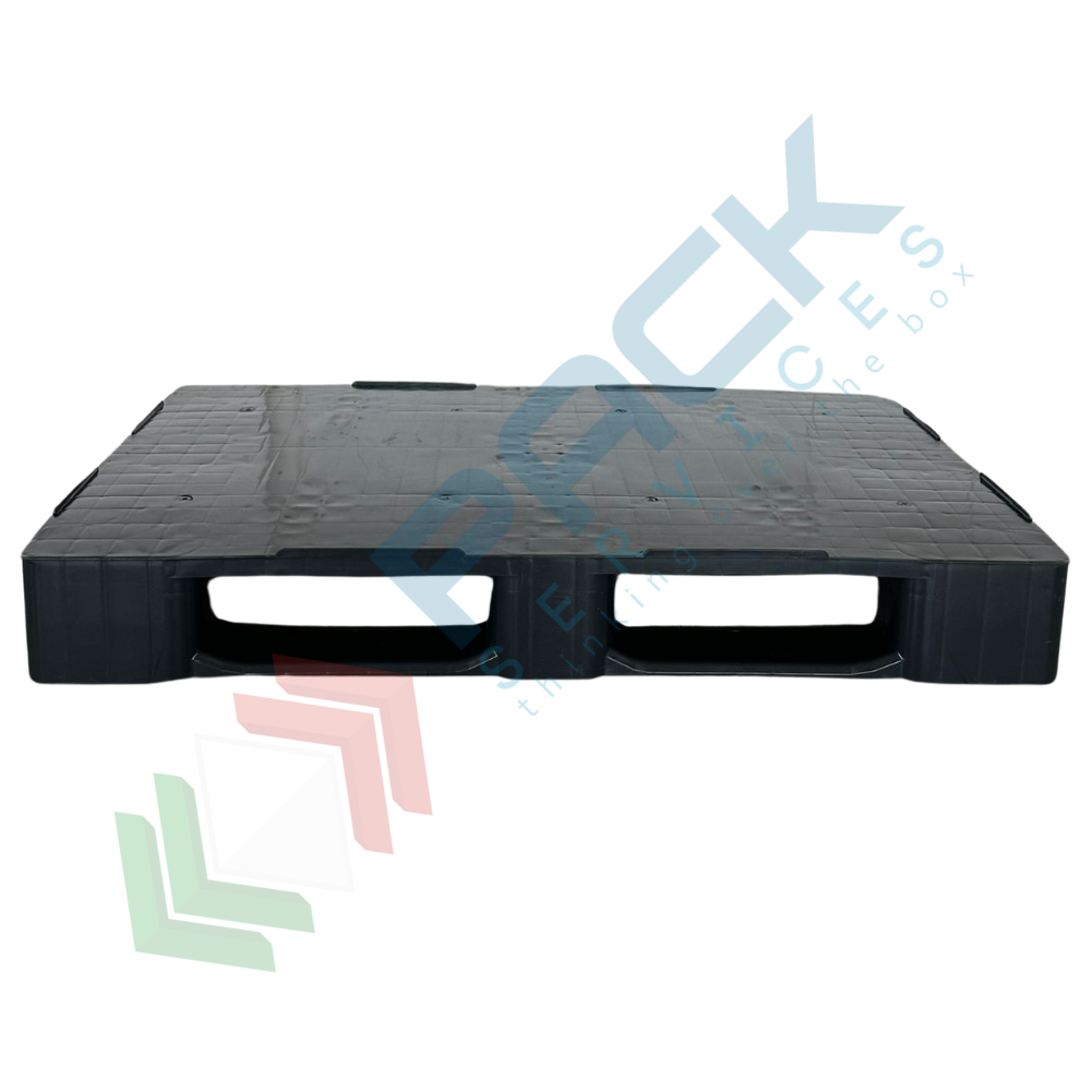 Pallet 100 x 120 in PP-PCR, piano chiuso, 3 traverse