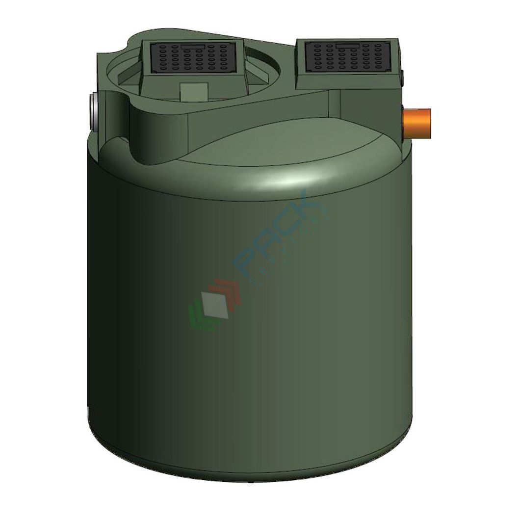 Fossa settica monocamerale, A.E. 12, 1200 Lt