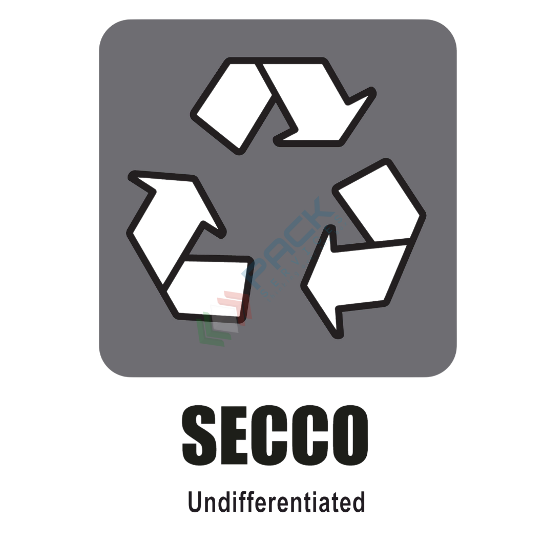 Adesivo per bidoni raccolta differenziata SECCO