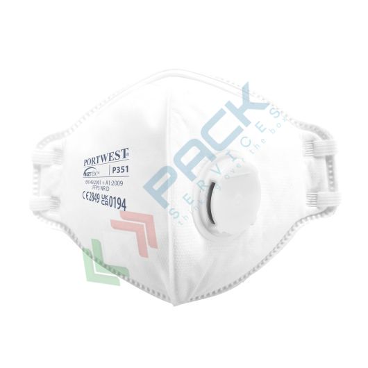 Mascherina protettiva pieghevole FFP3