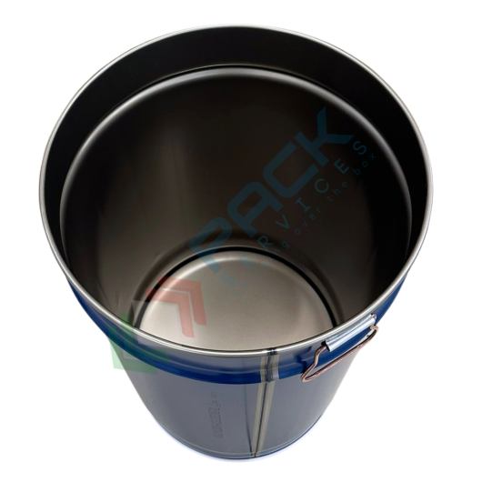 Fusto ferro conico Ø 380 x 602 H mm, 60 Lt, int. grezzo